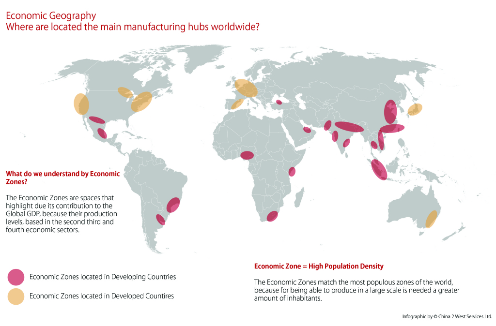 economic geography map - China 2 West Services Ltd
